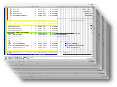 GraphicSchedule Excel Add-In for Project Schedules